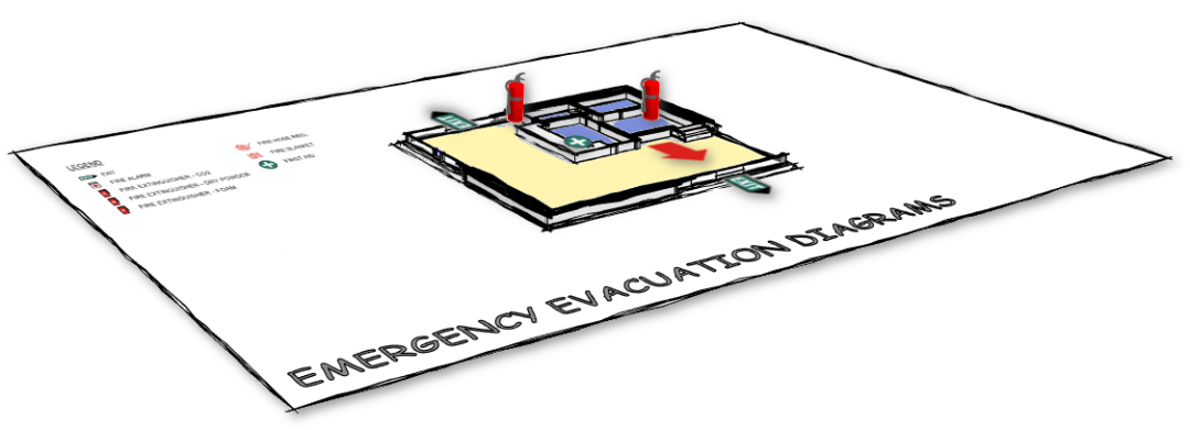 Evacuation & Location Plan | CaddWest Bureau